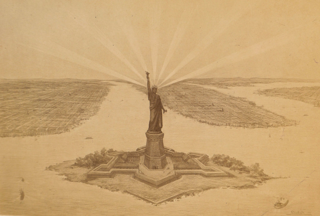 Bartholdi, Frederic-Auguste. (1834 - 1904) Statue of Liberty - Period ...
