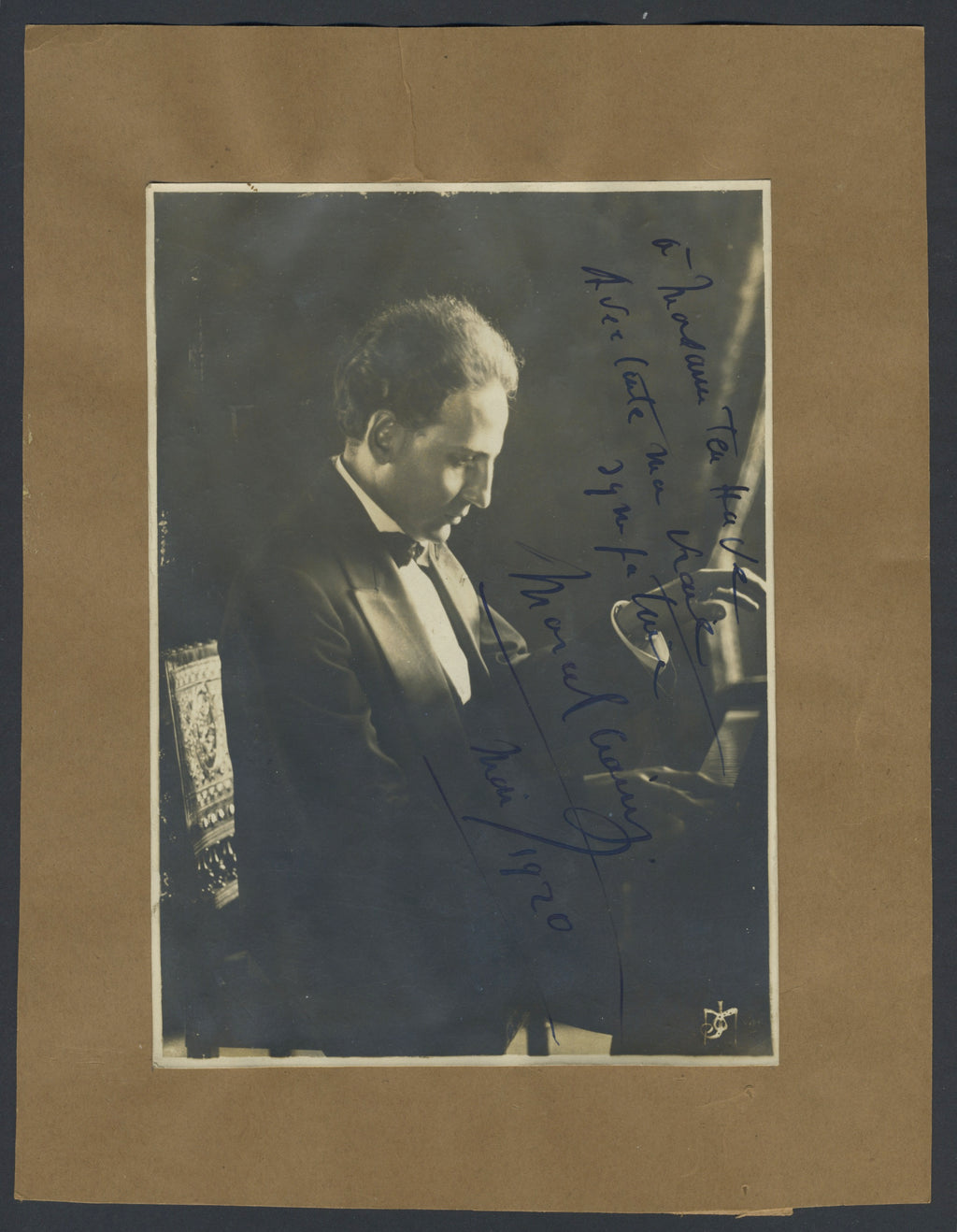Ciampi, Marcel. (1891–1980) Signed Photograph – Schubertiade Music and Arts