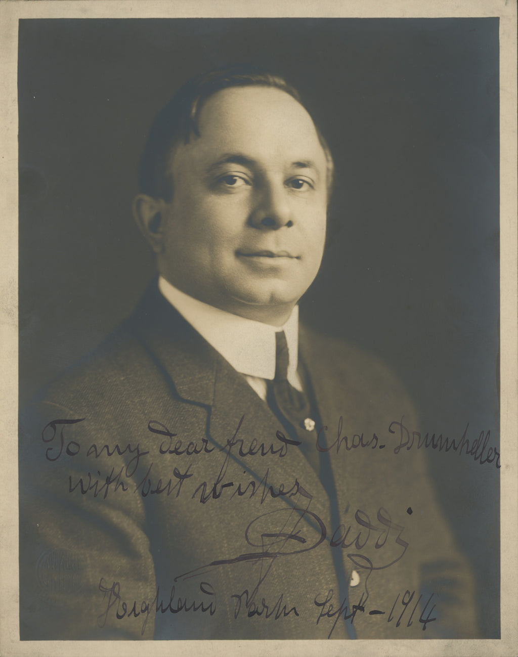 Daddi, Francesco. (1864–1945) Signed Photograph – Schubertiade Music and Arts