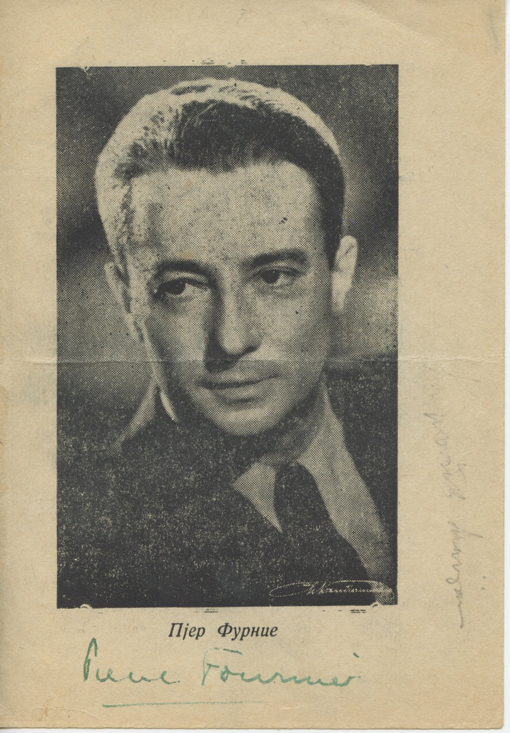 Fournier, Pierre. (1906–1986) Signed Photograph – Schubertiade Music and Arts