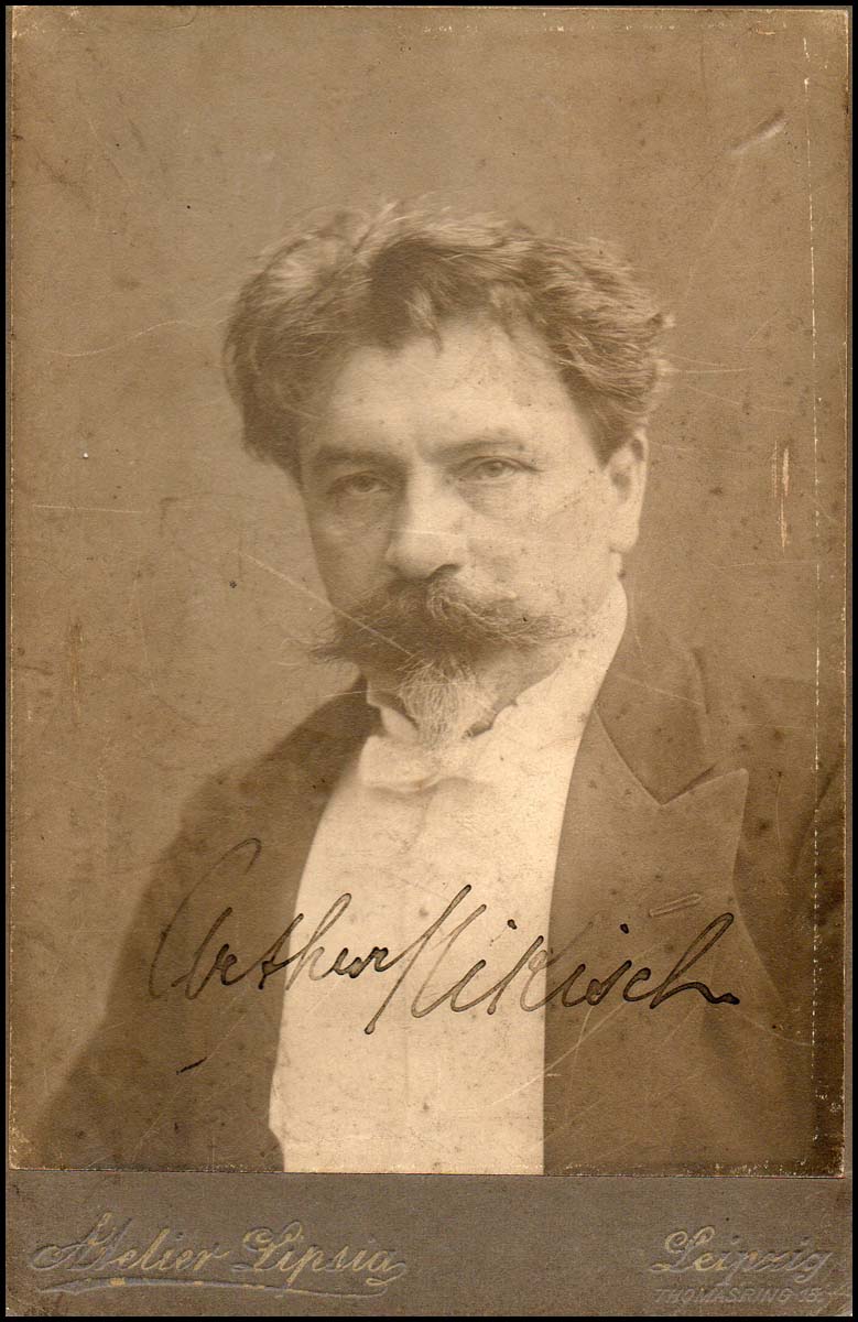 Nikisch, Arthur. (1855-1922) Signed Photograph – Schubertiade Music and Arts