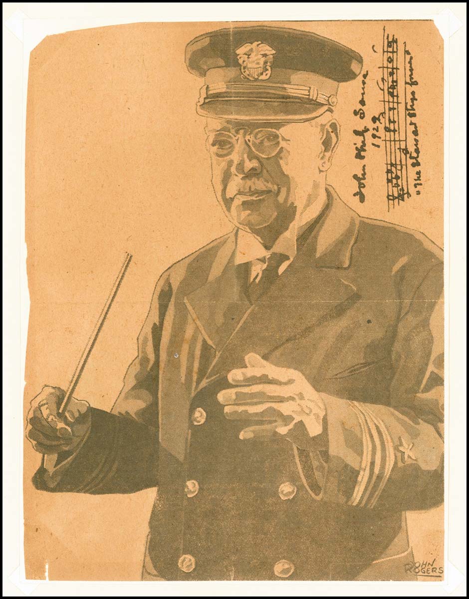 Sousa, John Philip. (1854-1932) Signed Photograph with Autograph Music ...