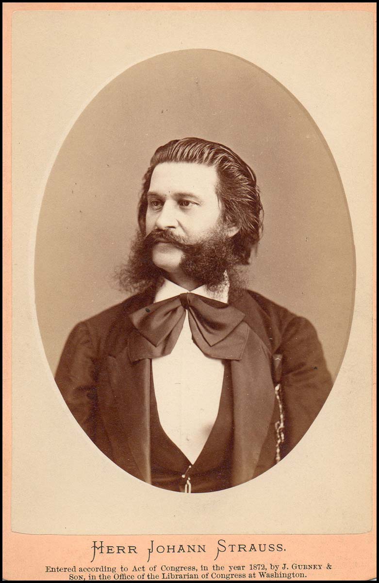 Strauss II, Johann. (1825-1899) Original Cabinet Photograph ...