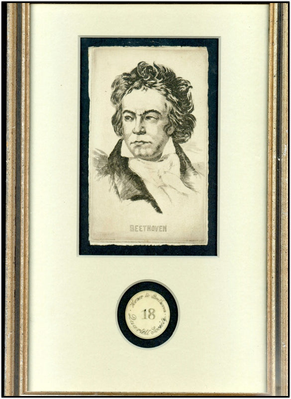 [Beethoven, Ludwig van. (1770–1827)] Scarce Ivory Pass to FIRST QUARTE ...