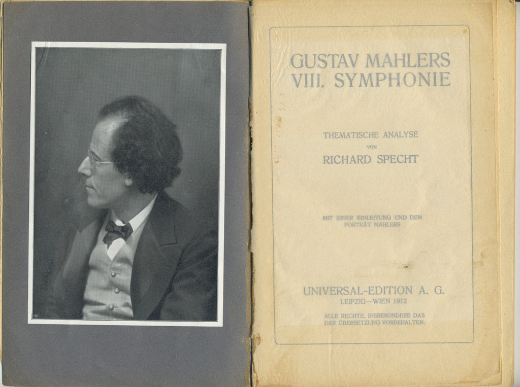 Mahler, Gustav. (1860–1911) Gustav Mahler's VIII. Symphonie. Thematisc ...
