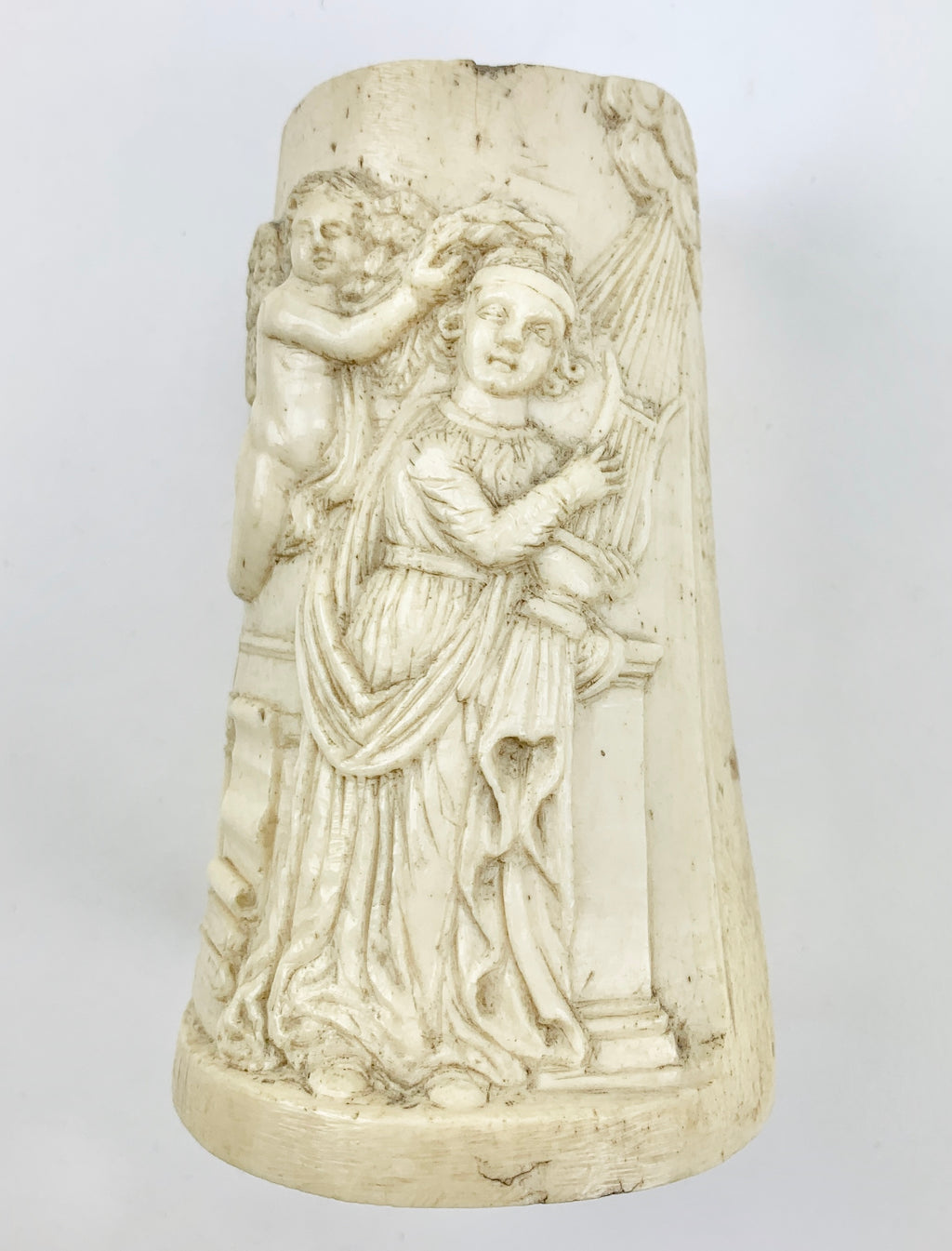[Musical Iconography] 18th Century Bone Carving of St. Cecilia ...