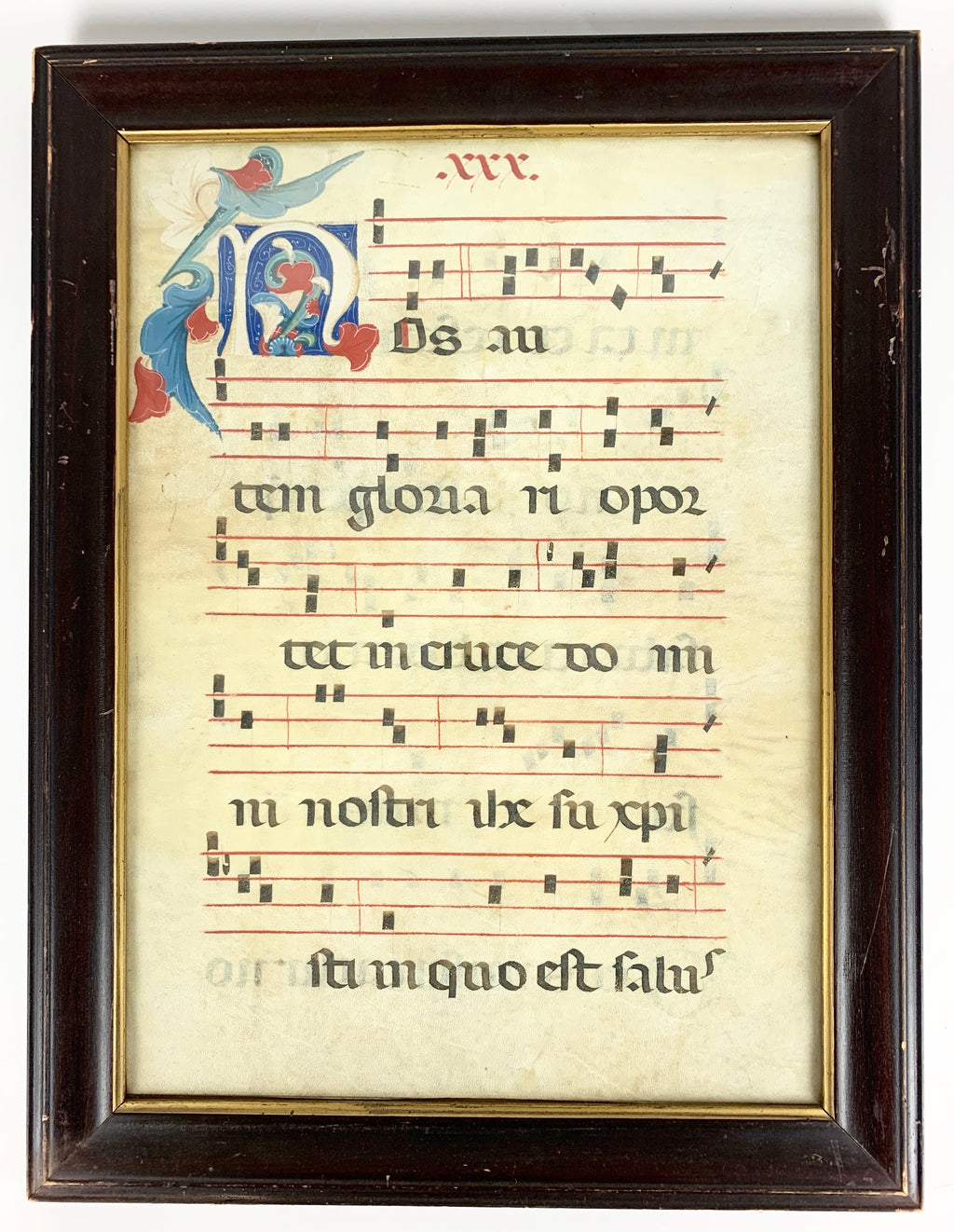 [Chant] 16th Century Illuminated Antiphonal Manuscript on Vellum ...
