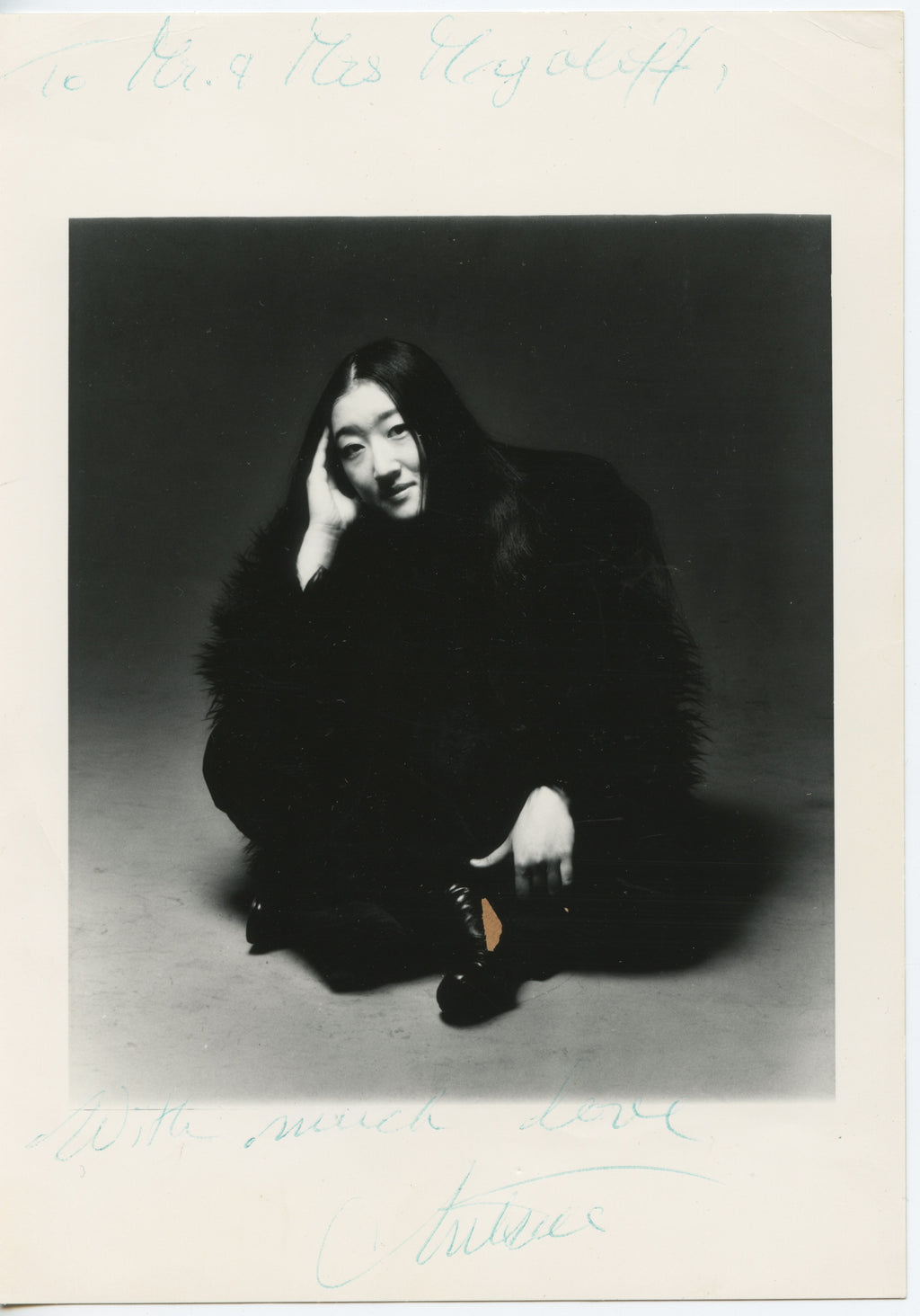 Uchida, Mitsuko. (b. 1948) [Magaloff, Nikita. (1912–1992)] Signed Phot ...