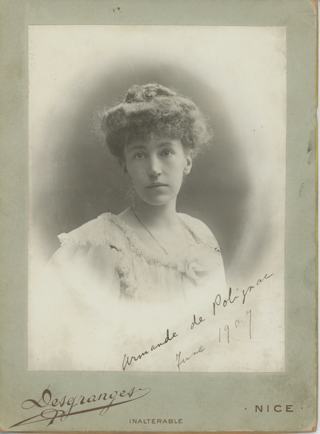 de Polignac, Armande. (1876–1962) Rare Signed Cabinet Photograph ...