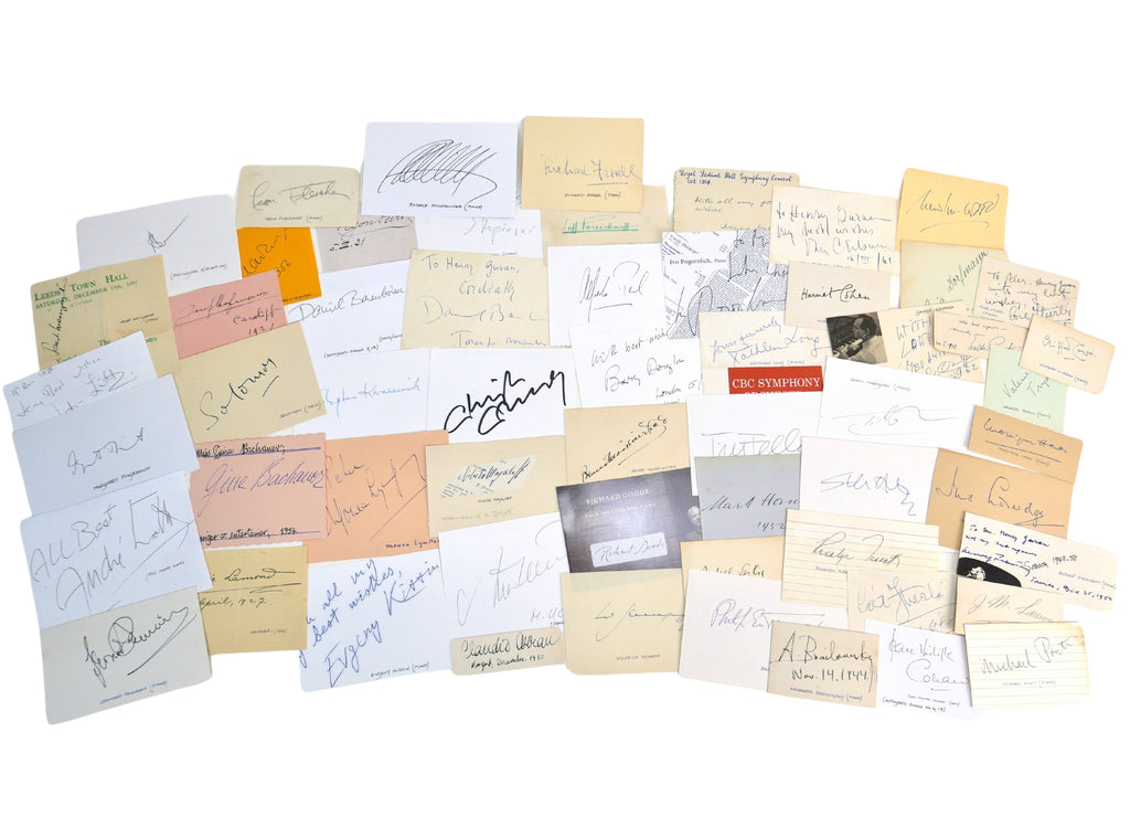 [Pianists] Autograph Archive of Classical Pianists – Schubertiade Music ...