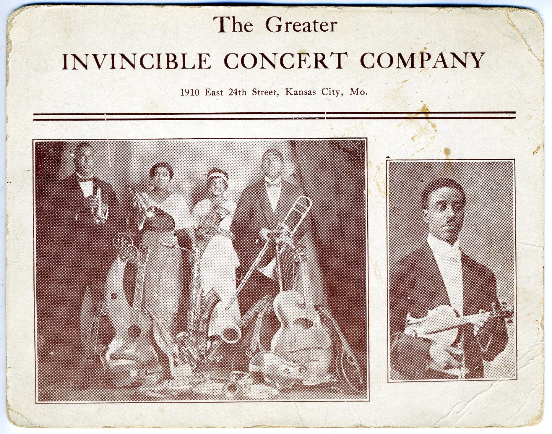 [Strummed Instruments] [African-American Musicians] "The Greater Invin ...