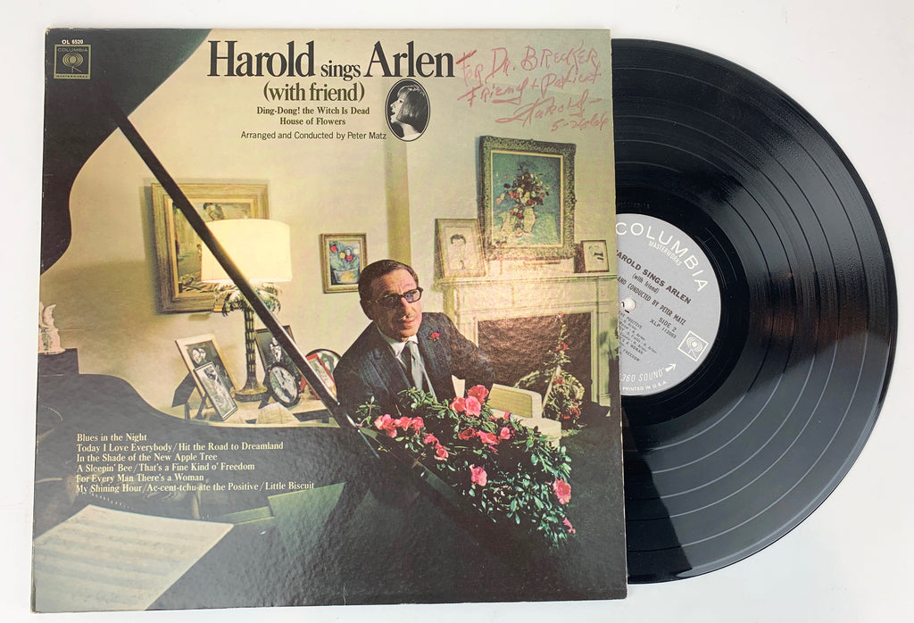 Arlen, Harold. (1905–1986) "Harold sings Arlen (with friend)" - LP Sig ...