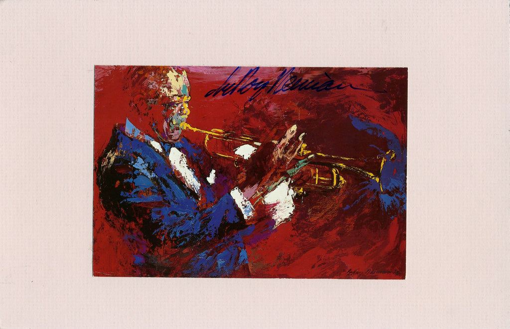 [Armstrong, Louis. (1901–1971)] Neiman, LeRoy. (1921–2012) Postcard of ...