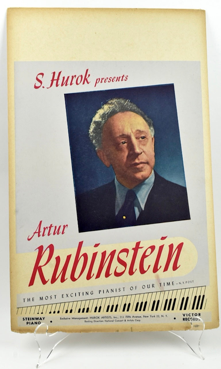 Rubinstein, Arthur. (1887–1982) "The Most Exciting Pianist of Our Time ...