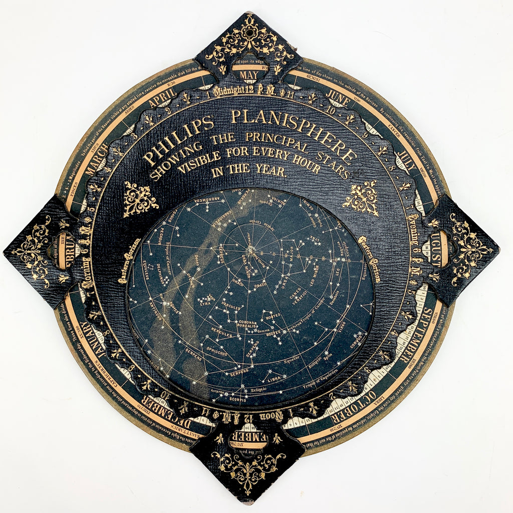 [Astronomy] George Philip & Son Philips' Planisphere Showing the Princ ...