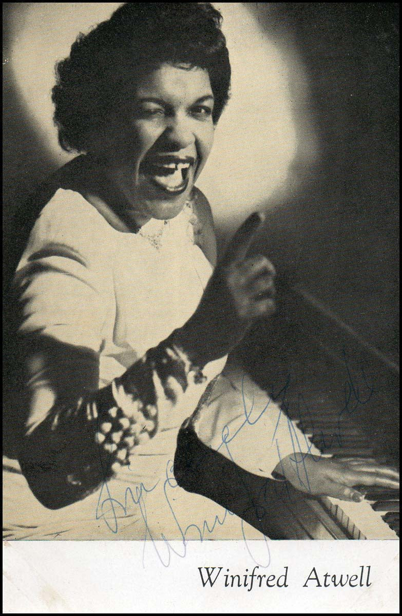 Atwell, Winifred. (1914 - 1983) Signed Photograph – Schubertiade Music ...