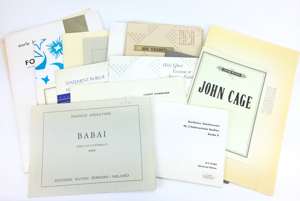 [Avant-Garde] Group of Unusual Avant-Garde Scores – Schubertiade Music ...
