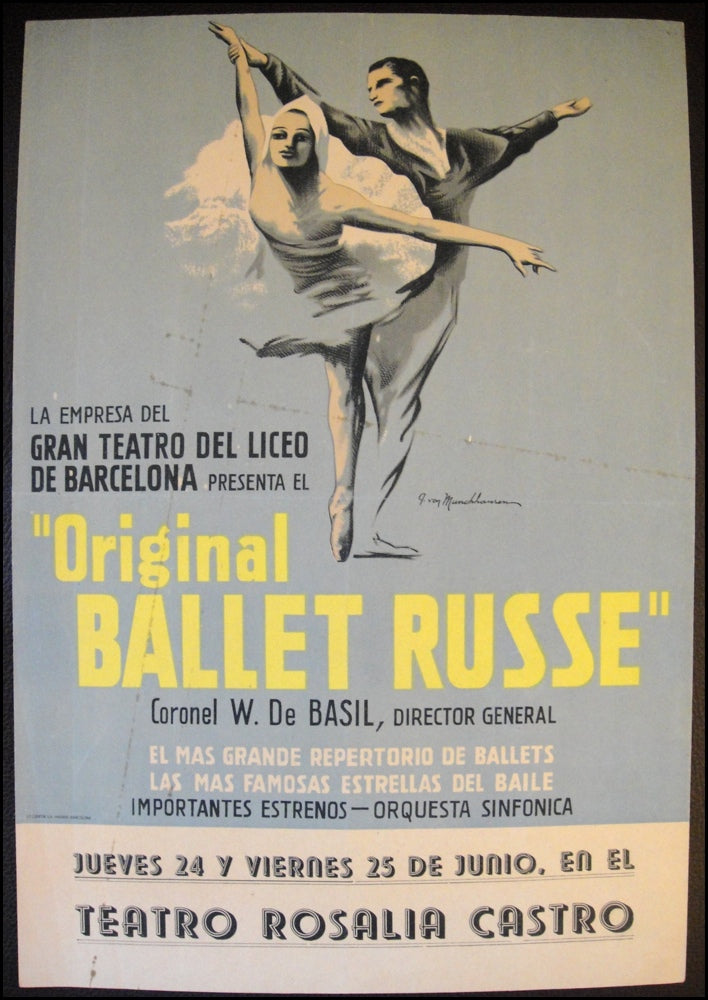 [Ballets Russes] Original 1948 Poster – Schubertiade Music and Arts