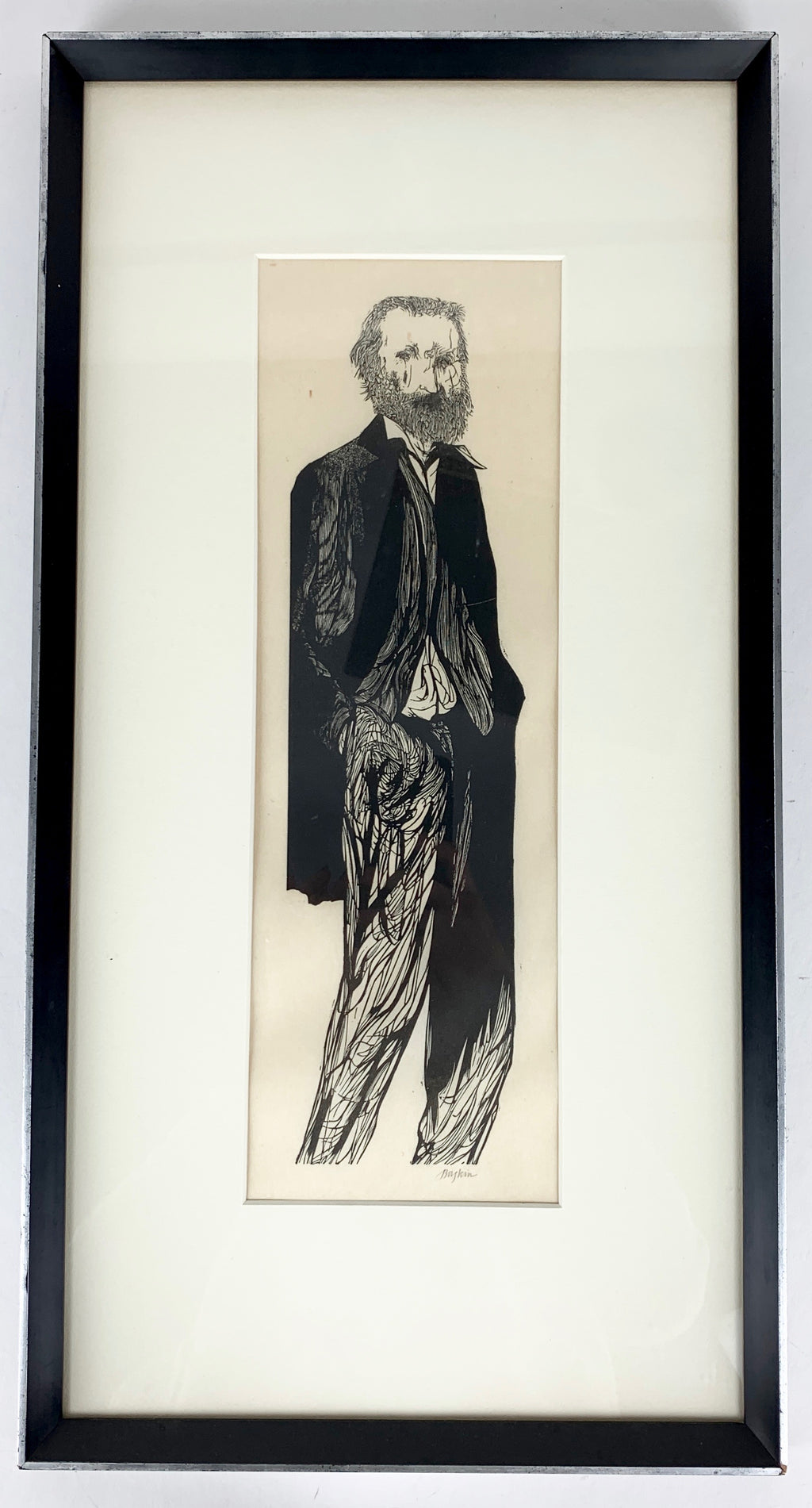 [Whitman, Walt. (1819-1892)] Baskin, Leonard. (1922-2000) Portrait Eng ...
