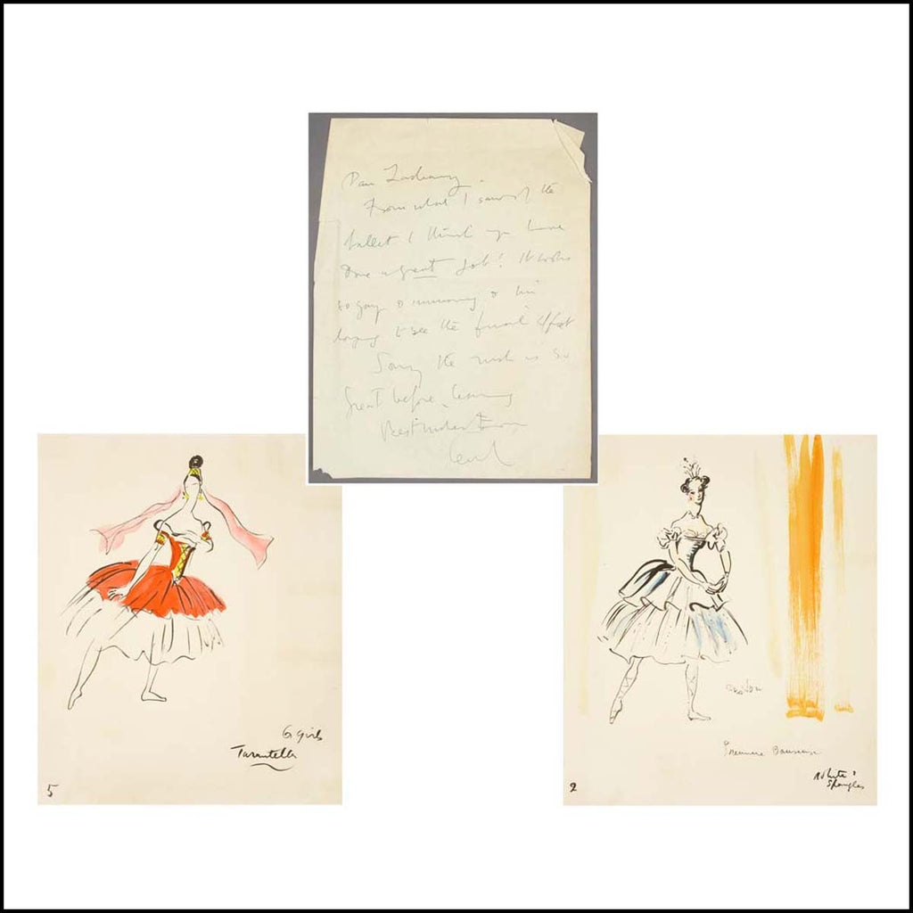 [Dance] Beaton, Cecil. (1904 - 1980) Original Dance Costume Designs ...
