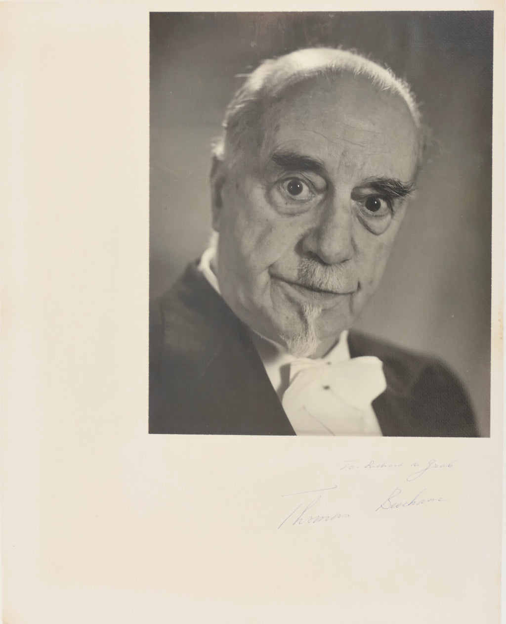 Beecham, Thomas. (1879–1961) [de Grab, Richard. (1927–2001)] Signed La ...