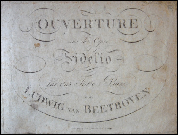 Beethoven, Ludwig van. (1770–1827) Ouverture aus der Oper Fidelio, für ...