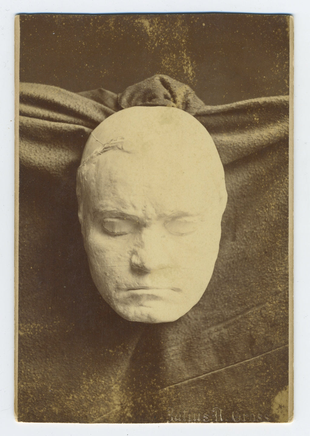 Beethoven, Ludwig van. (1770–1827) Cabinet Card Life Mask Photograph ...