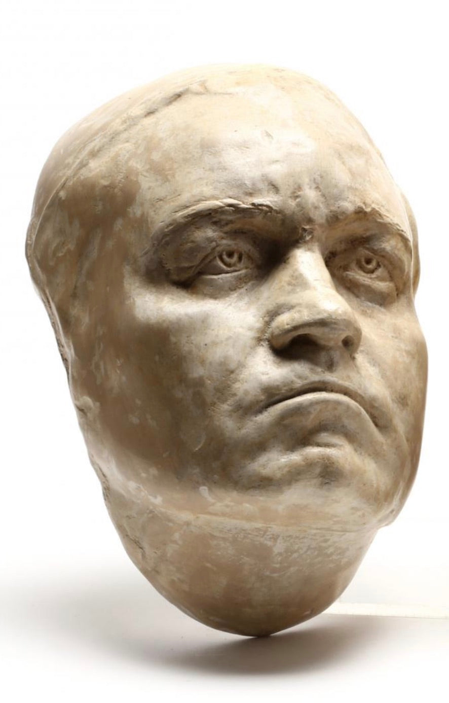 Beethoven, Ludwig van. (1770–1827) Life Mask - with eyes ...