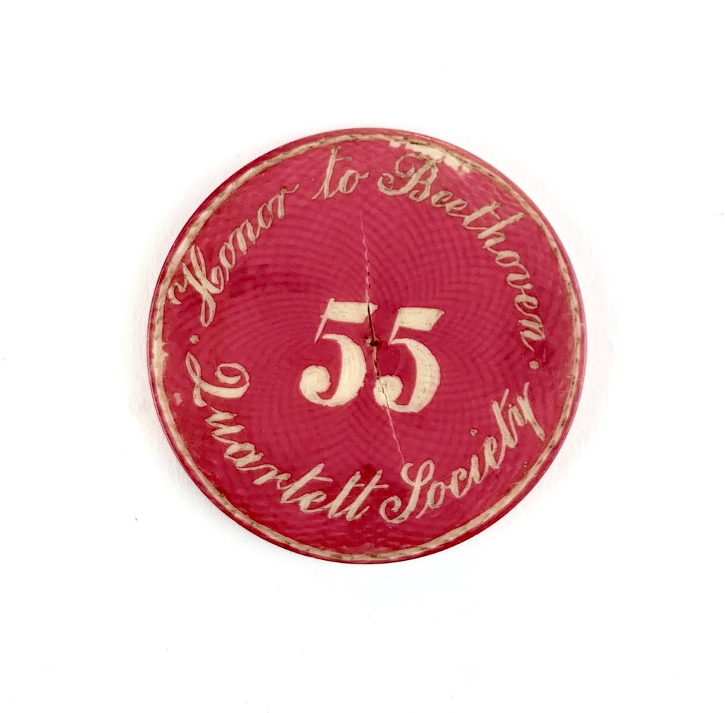 [Beethoven, Ludwig van. (1770-1827)] Pink Ivory Pass to First Quartet ...