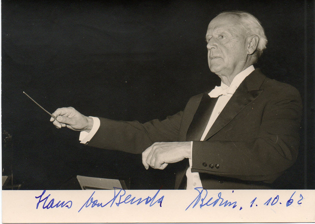 Benda, Hans von. (1888 - 1972) Signed Photograph – Schubertiade Music ...