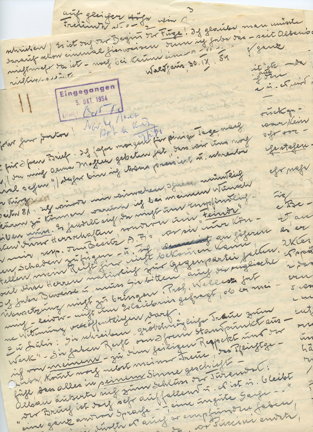 [Berg, Alban. (1885–1935)] Berg, Helene. (1885–1976) An important seri ...