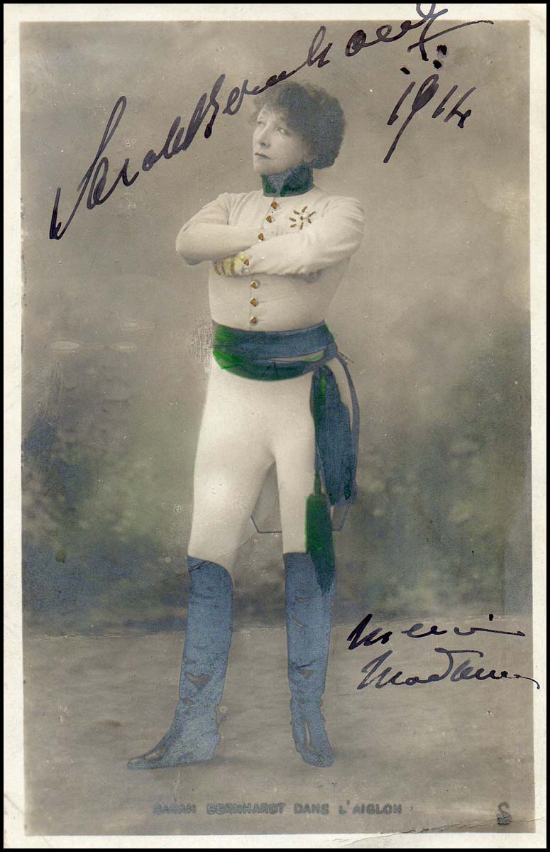 [Film & Theatre] Bernhardt, Sarah. (1844-1923) Signed Photograph ...