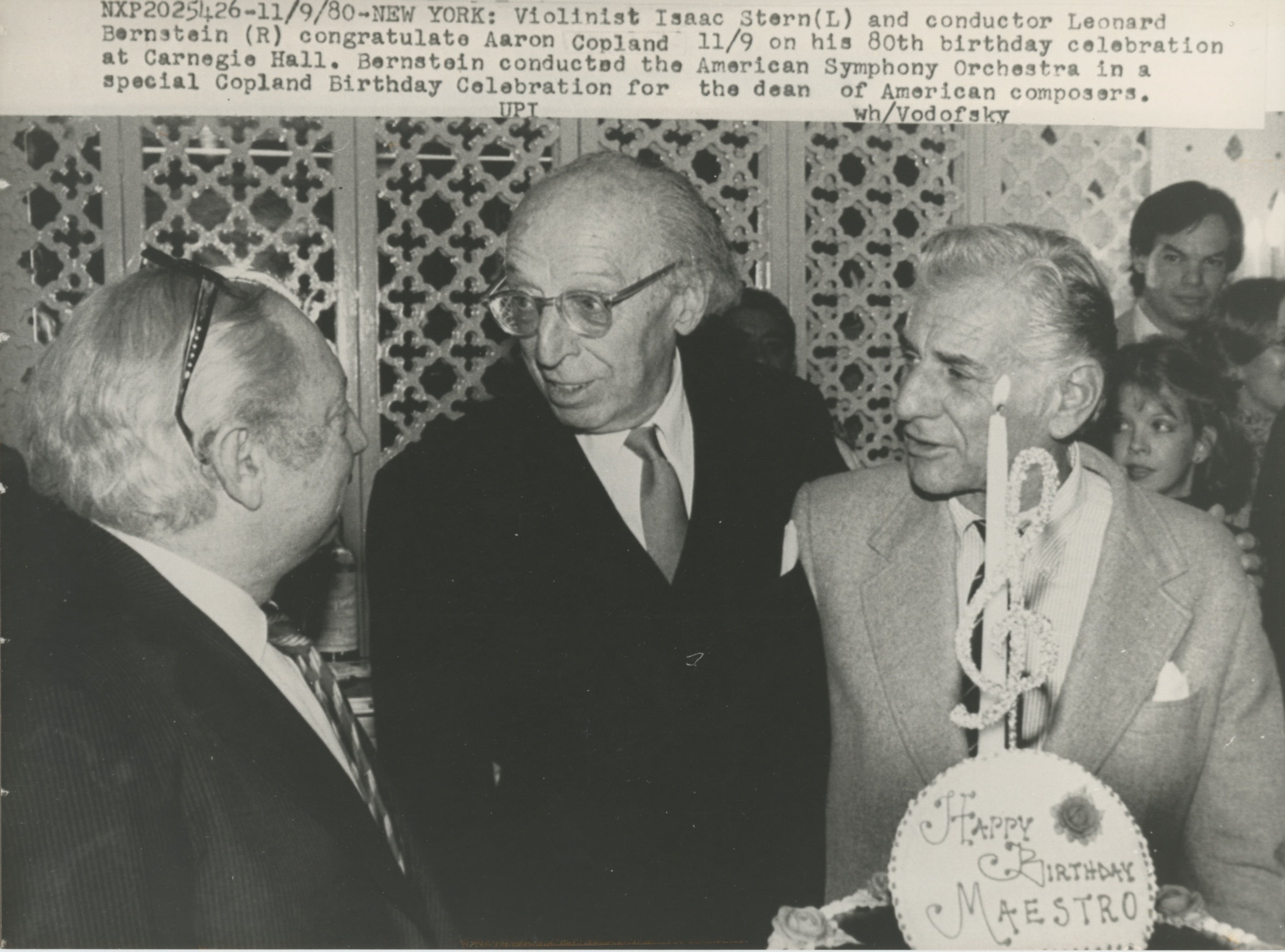 Bernstein, Leonard. (1918–1990) & Copland, Aaron. (1900–1990) & Stern ...