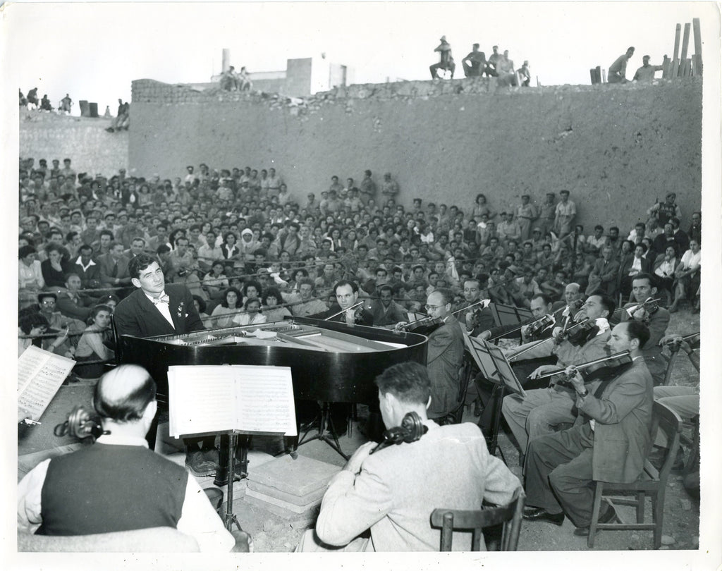 Bernstein, Leonard. (1918–1990) Israel Philharmonic in Beersheba - Ori ...