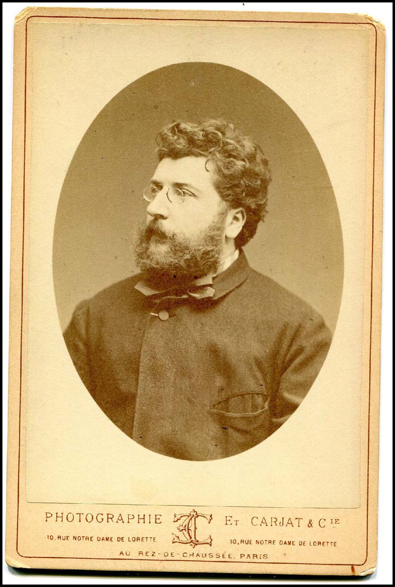 Bizet, Georges. (1838-1875) Original Cabinet Portrait – Schubertiade ...