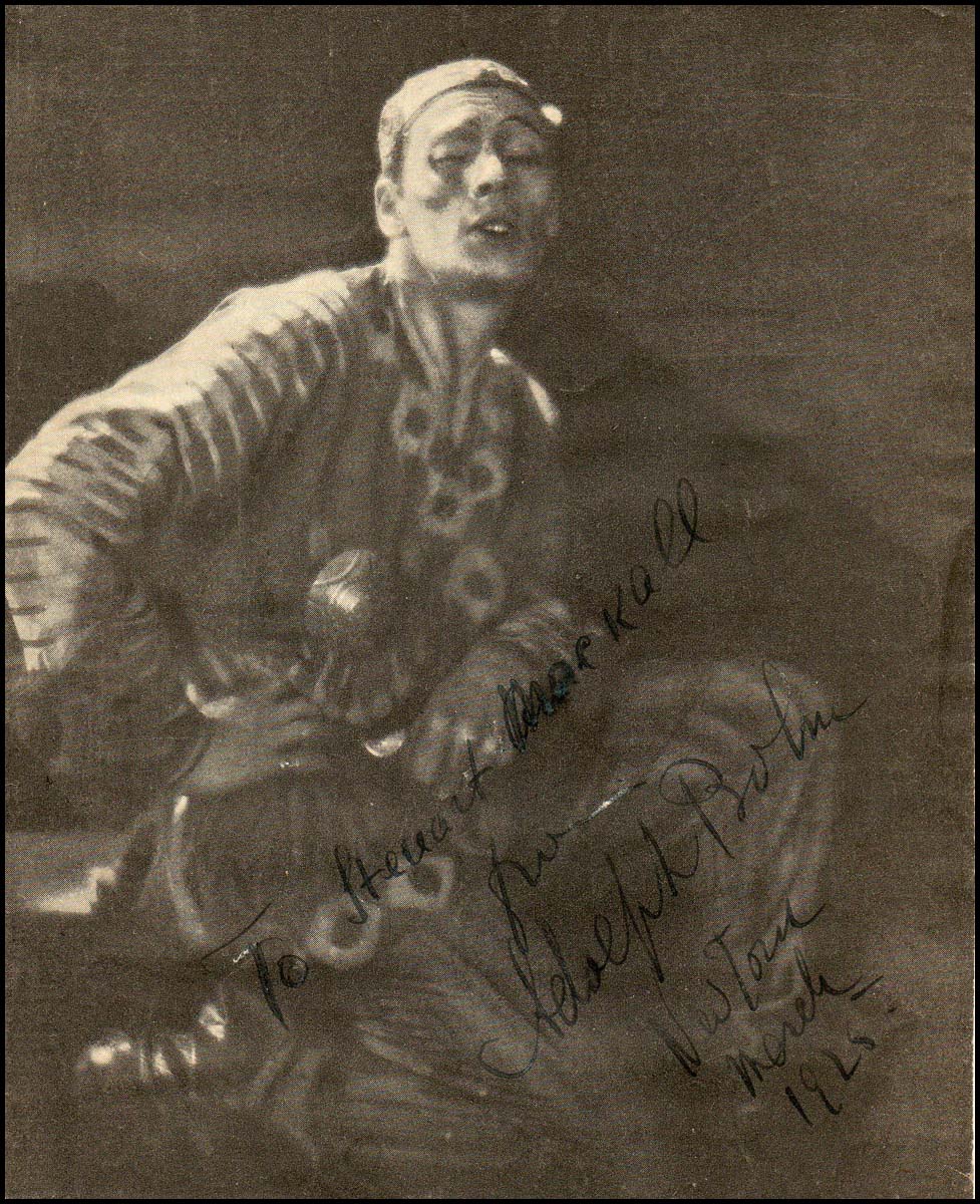 [Dance] Bolm, Adolph. (1884-1951) Signed Photograph – Schubertiade ...