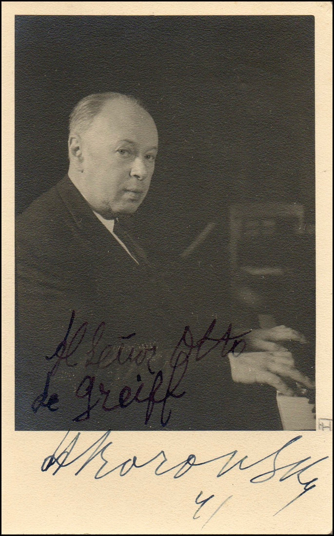 Borovsky, Alexander. (1889 - 1968) Signed Photograph – Schubertiade ...