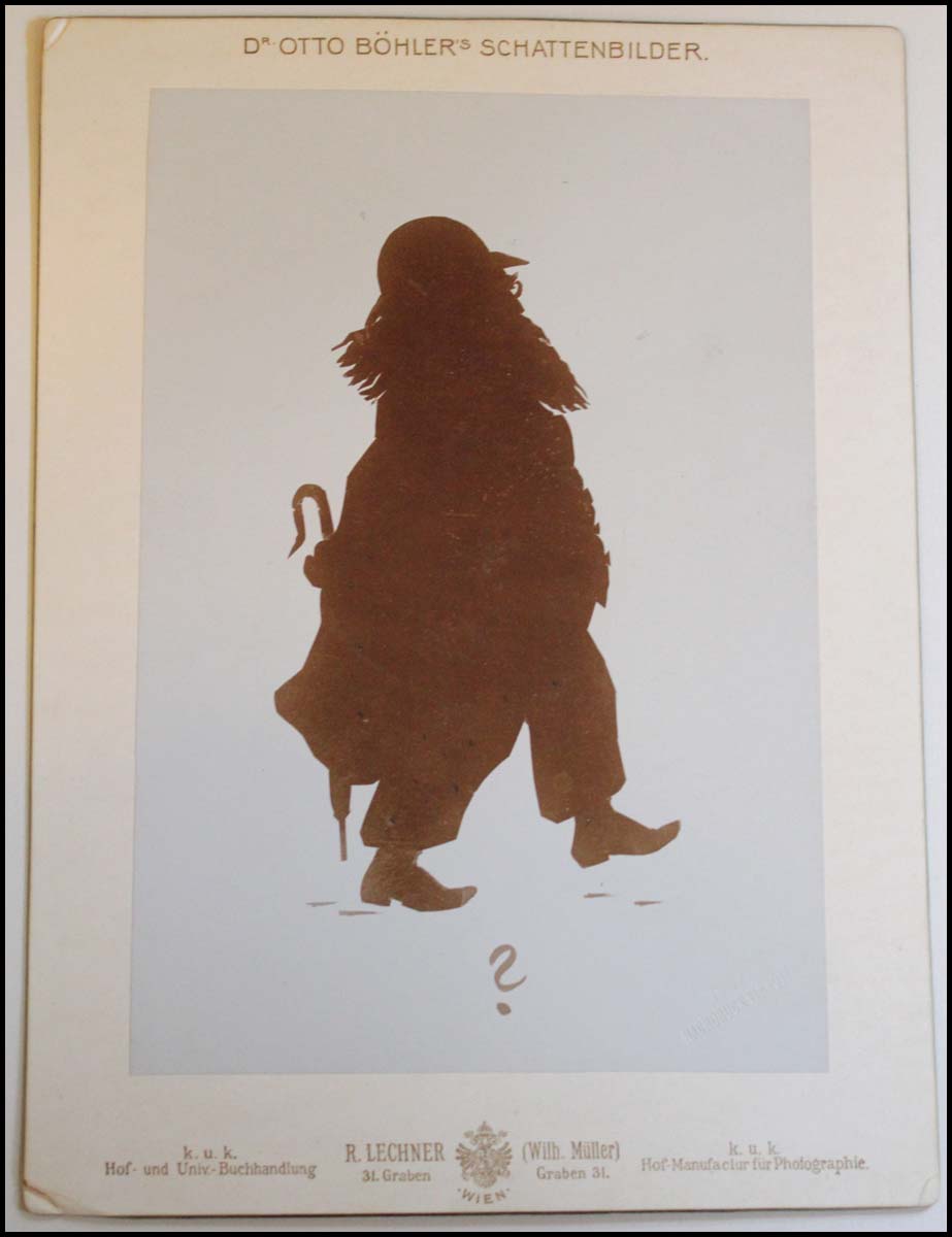 Brahms, Johannes. (1833–1897) [Böhler, Otto 1847–1913] Silhouette Phot ...