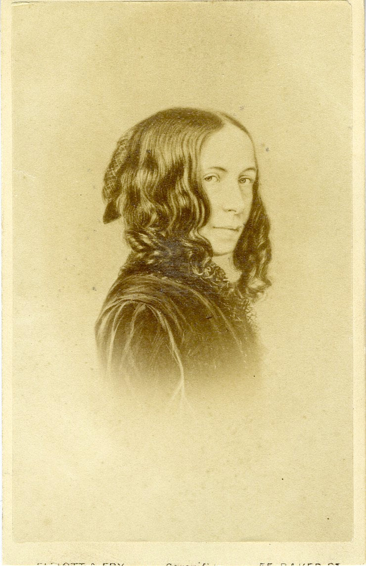Browning, Elizabeth Barrett. (1806-1861) Original CDV Portrait ...