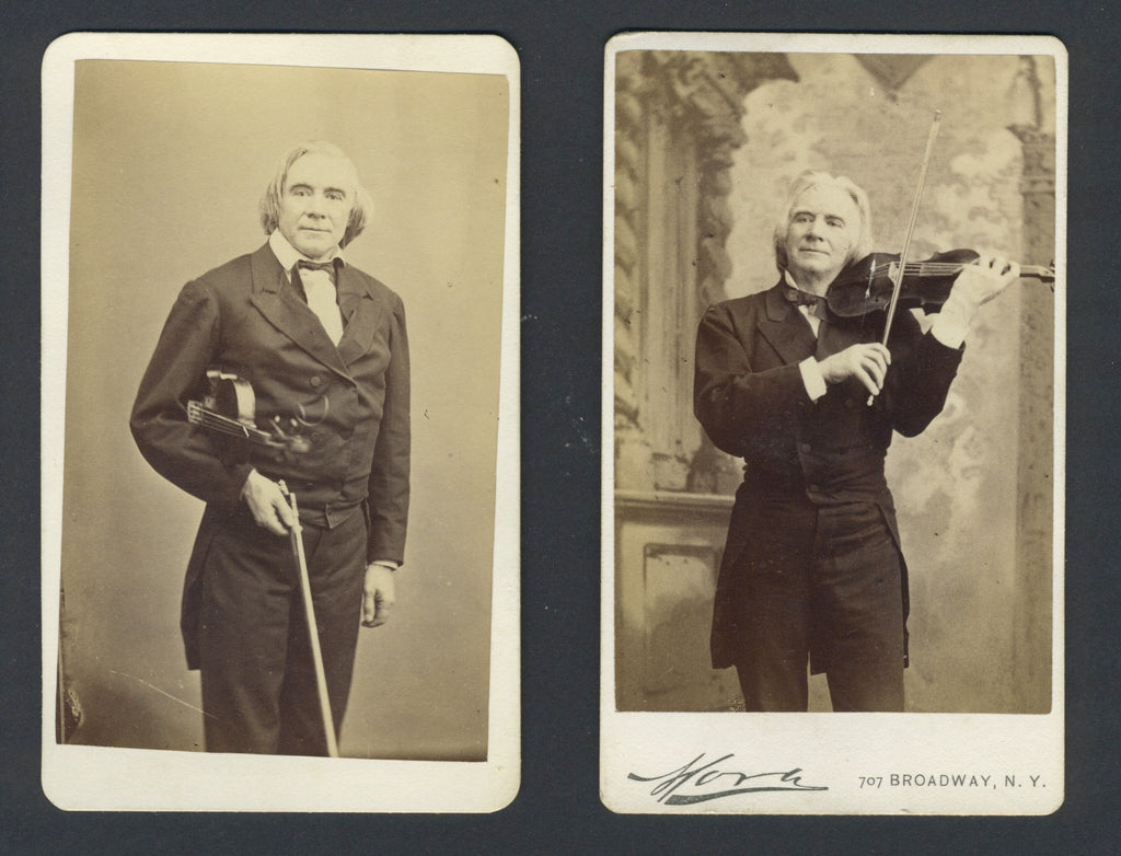 Bull, Ole. (1810–1880) Two CDV Photographs – Schubertiade Music and Arts