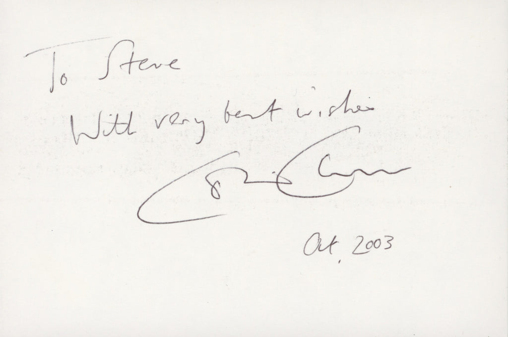Carr, Colin. (b. 1957) Autograph Signature – Schubertiade Music and Arts