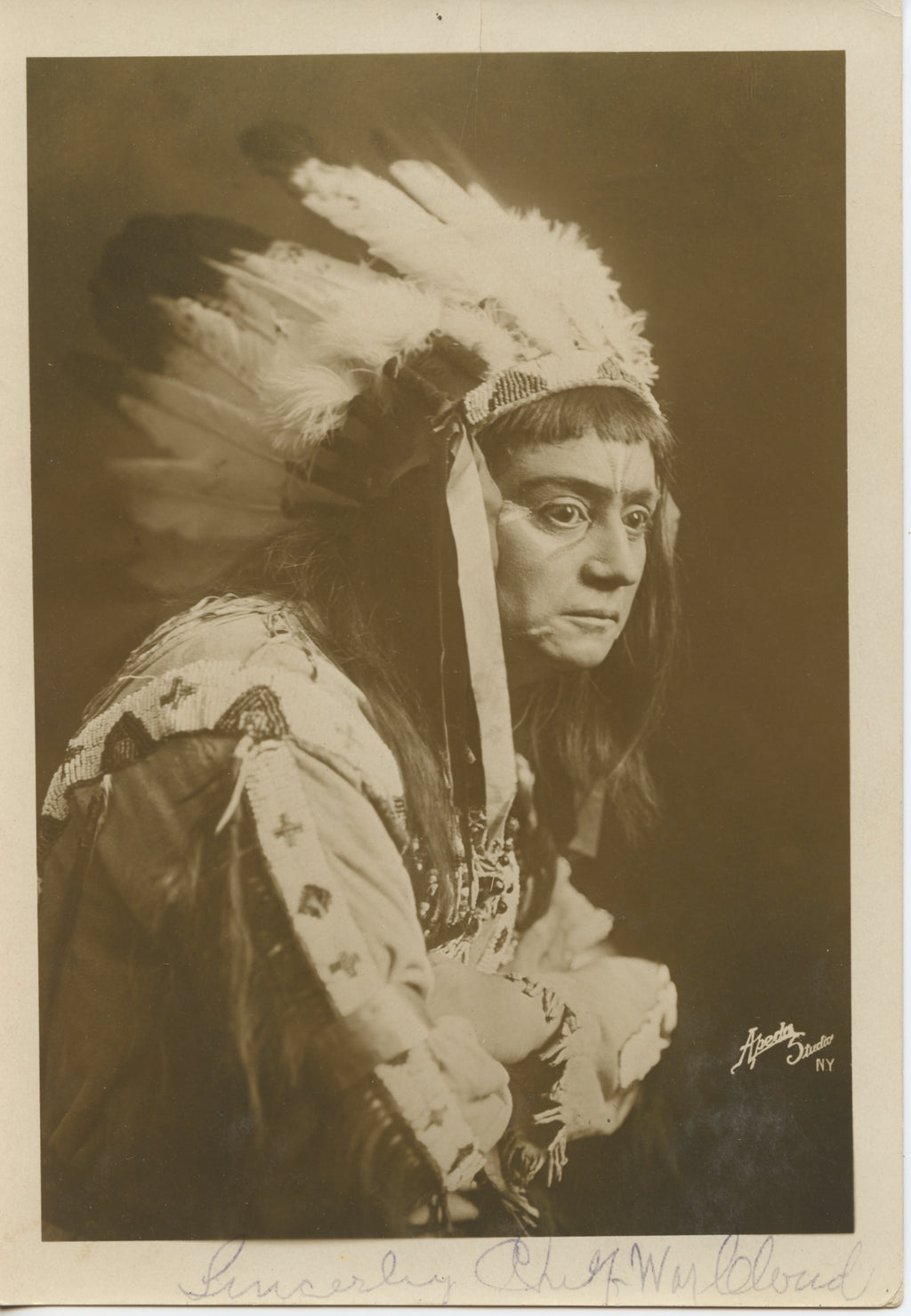 Chief War Cloud Signed Photograph – Schubertiade Music and Arts