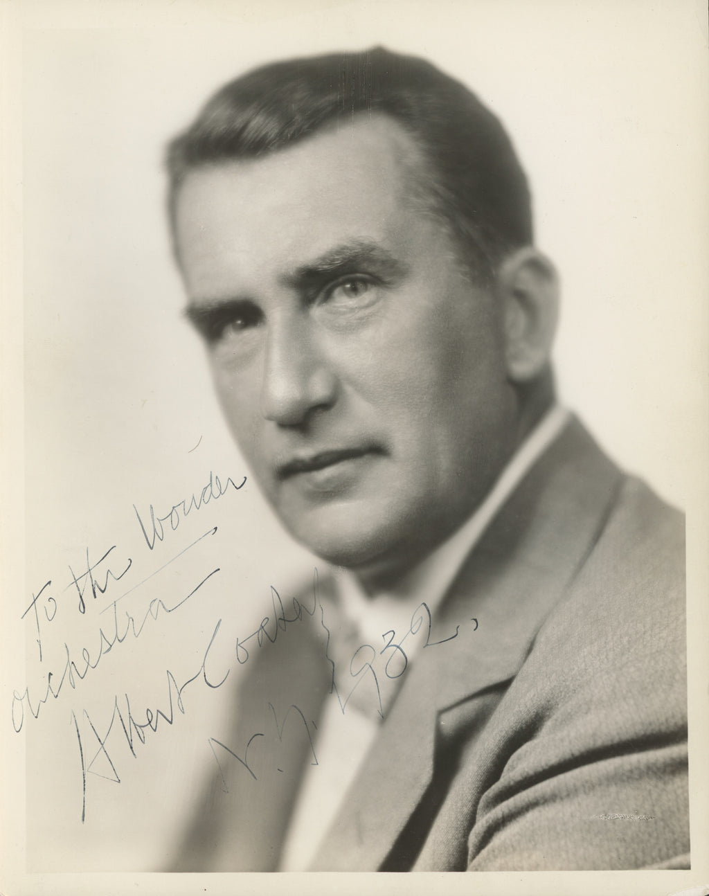 Coates, Albert. (1882–1953) "To the wonder orchestra" - Signed Photogr ...