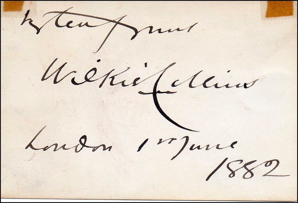 [Literature] Collins, Wilkie. (1824 - 1889) Autograph Signature ...