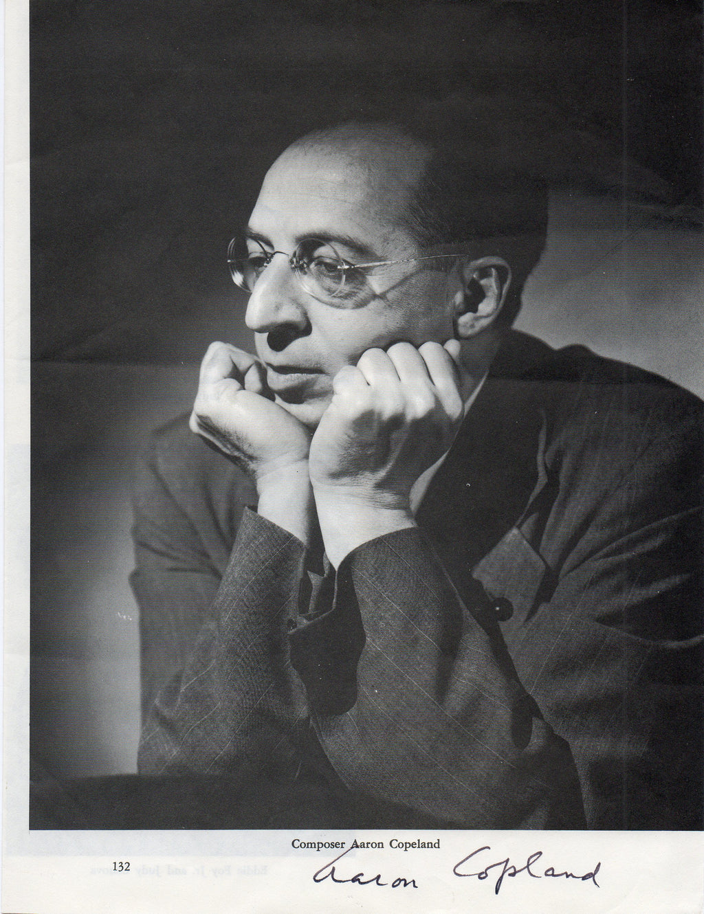 Copland, Aaron. (1900–1990) Signed Photograph – Schubertiade Music and Arts