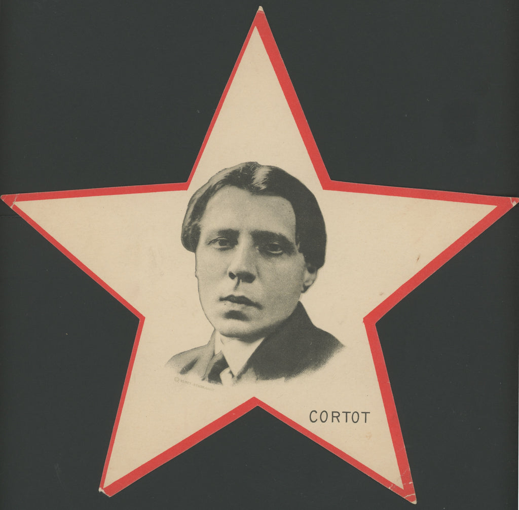 Cortot, Alfred. (1877-1962) Star-Shaped Photograph – Schubertiade Music ...
