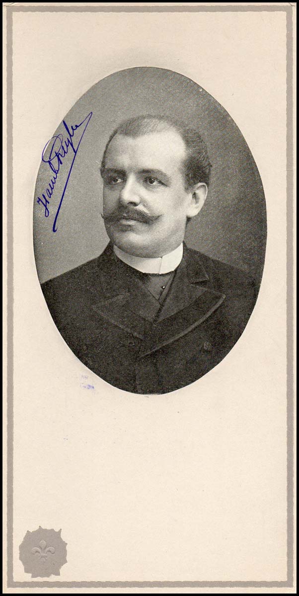 De Reszke, Jean. (1850-1925) Signed Photograph – Schubertiade Music and ...