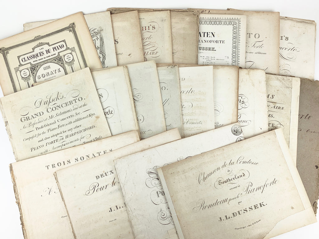 Dussek, Jan Ladislav. (1760-1812) Collection of Early Editions ...