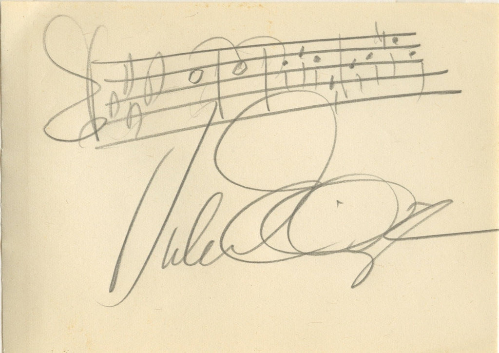 Ellington, Duke. (1899-1974) "Caravan" - Autograph Musical Quotation ...