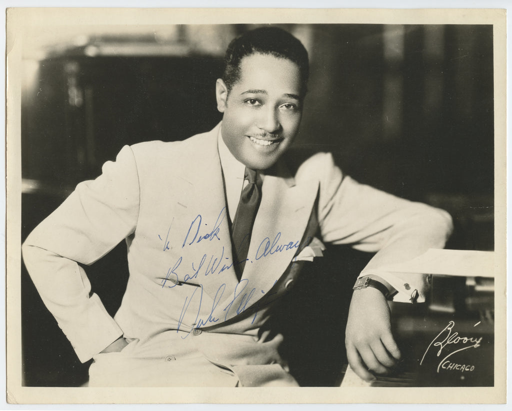 Ellington, Duke. (1899-1974) Early Signed Photograph – Schubertiade ...